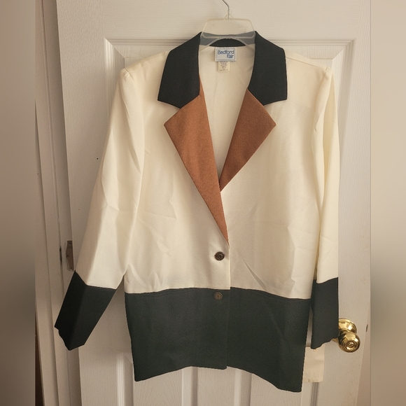 bedford fair | Jackets & Coats | Bedford Fair Vintage Cream And Black ...